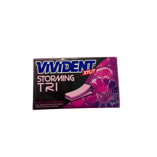 Sakız - VIVIDENT - VIVIDENT STORMING TROPIKAL CUZDAN 33 GR
