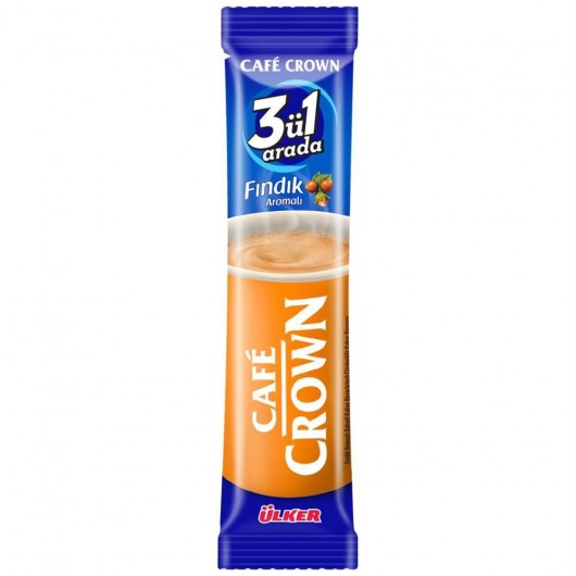 Nescafe - ULKER - CAFE CROWN 18 GR 3 U 1 ARADA FINDIKLI 197300